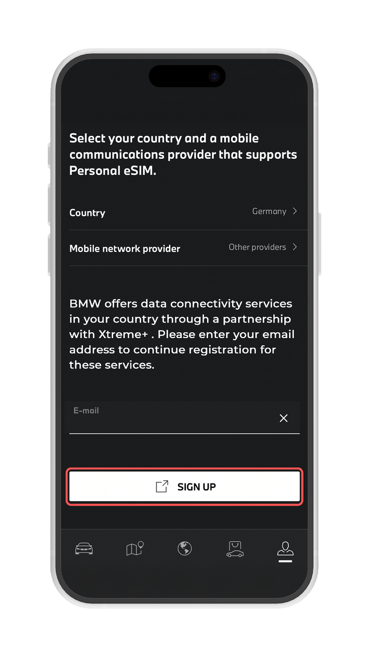 Personal eSIM Quick Start Guide for BMW – Xtreme Plus